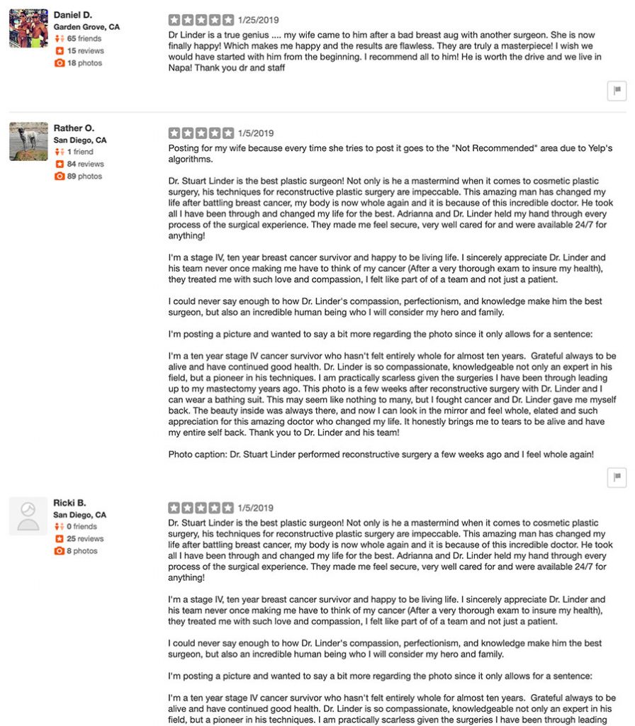 Real Reviews, Dr. Stuart Linder | Dr. Stuart A. Linder